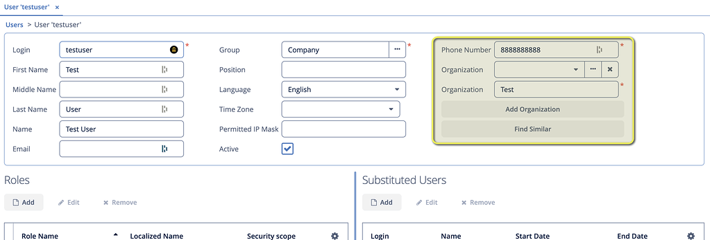 Legacy screen layout - CUBA.Platform